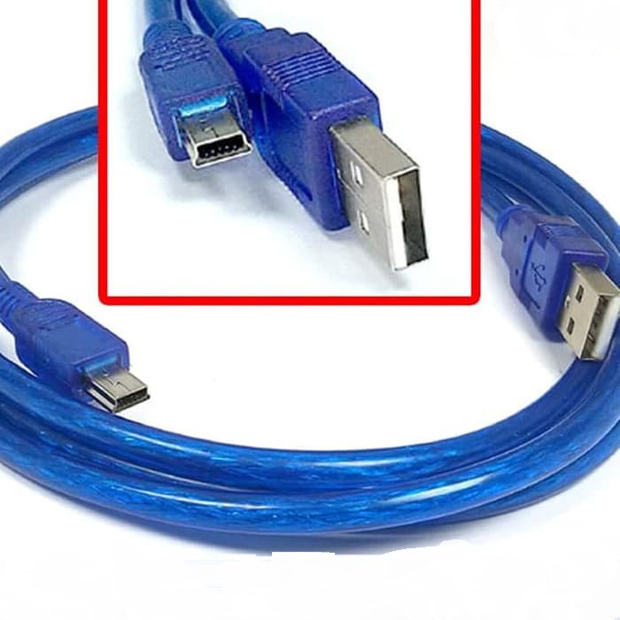 Jual Kabel cas stik ps3 BIRU NYK Kabel Mini USB charge Charger Stik ...