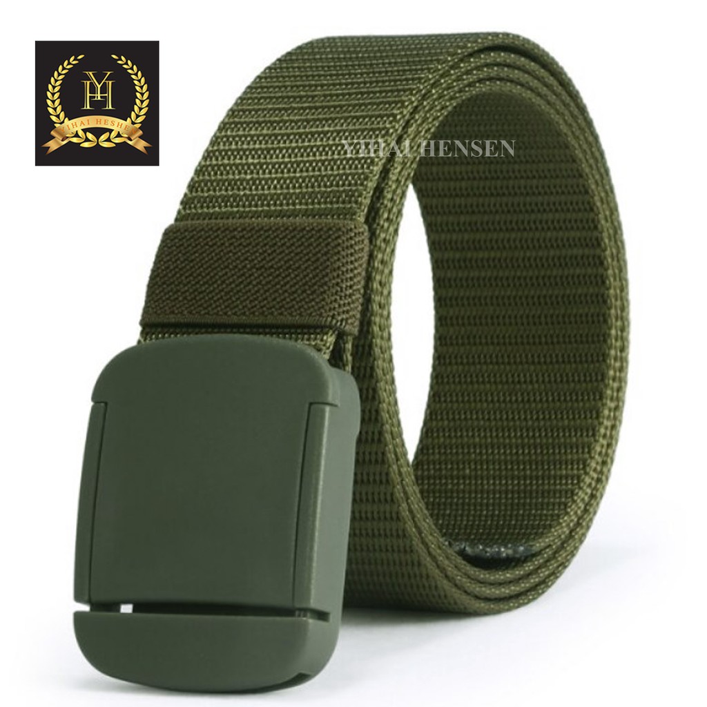 Jual [Y&H] Ikat Pinggang Pria Nylon Canvas Gesper Tactical Army Military Sabuk Anti Metal ...