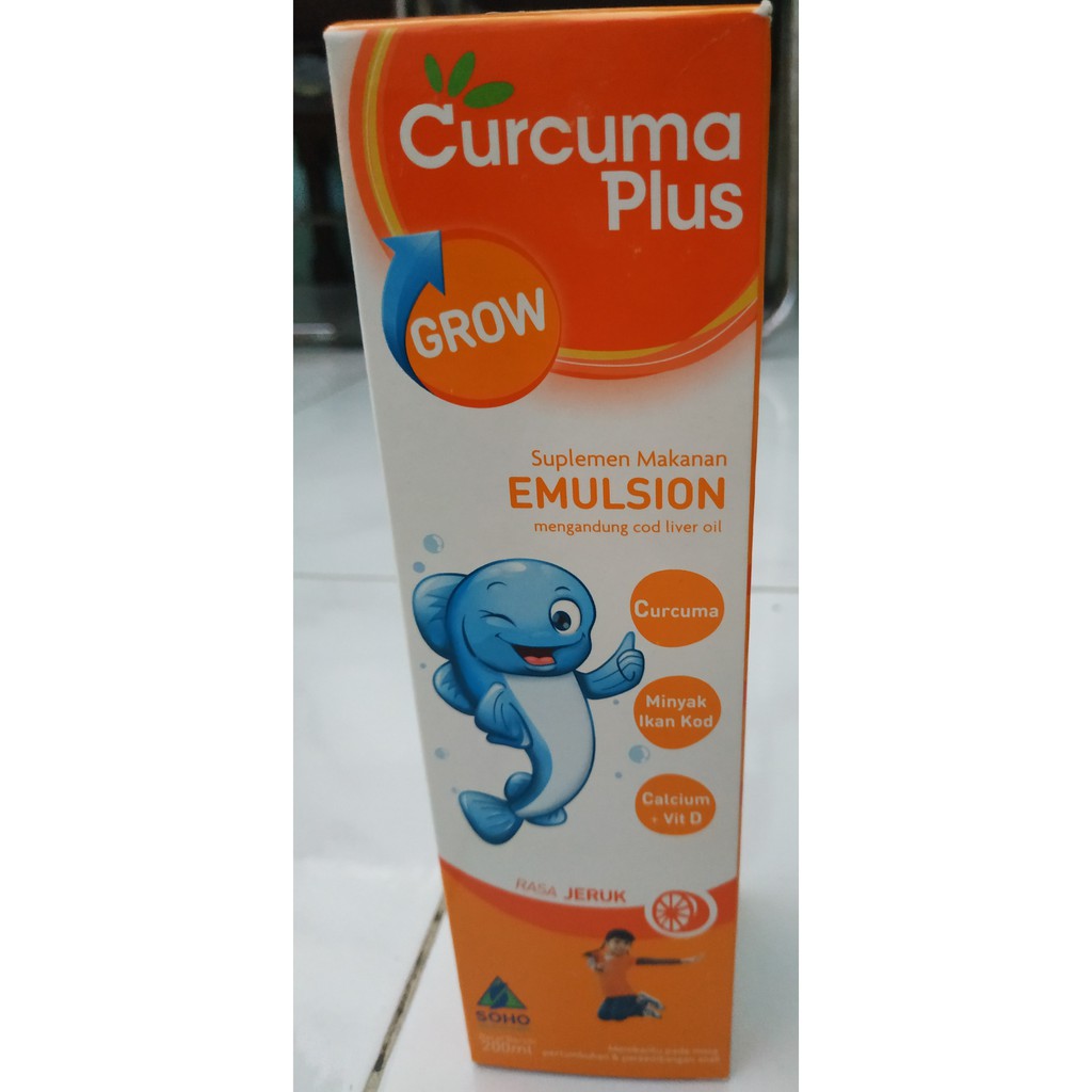 Jual CURCUMA PLUS GROW EMULSION 200 ML - SIRUP MULTIVITAMIN ANAK PLUS ...