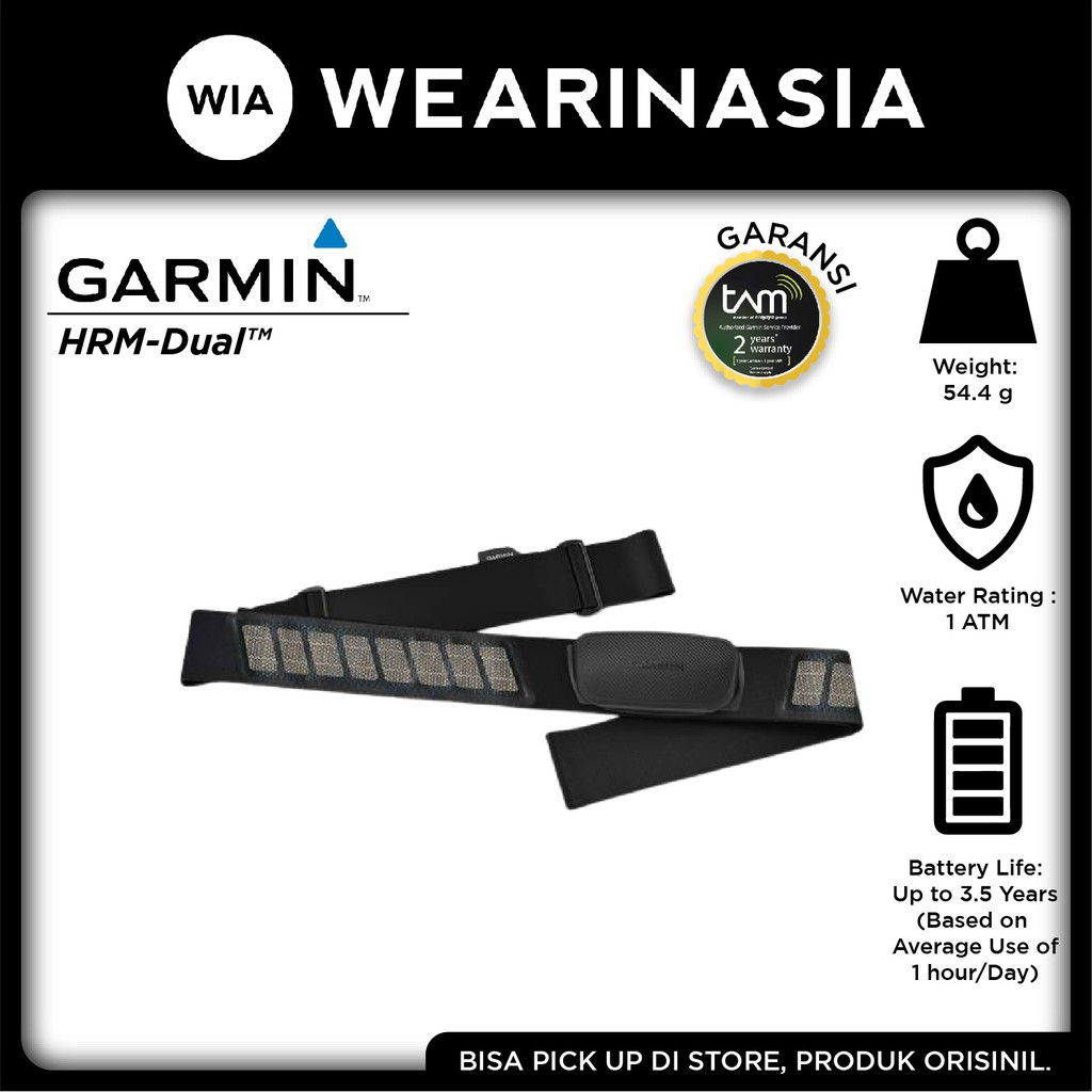Jual Heart Rate Garmin HRM Dual Original | Shopee Indonesia