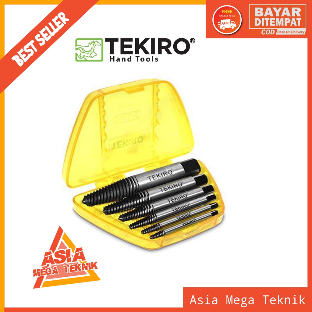 Jual TERMURAH BISA COD !!! Screw Extractor Tekiro Set 6 pcs Hand Tap ...