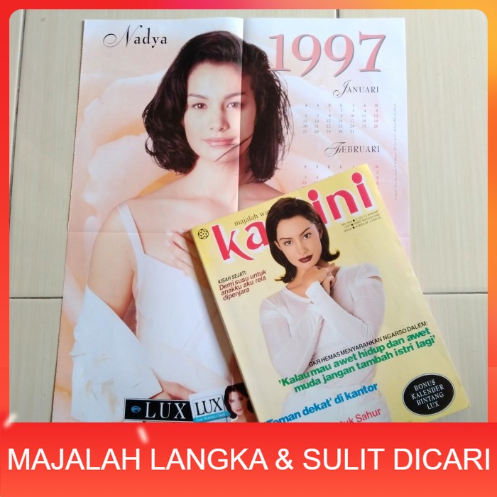 Jual Majalah KARTINI No.604 Jan 1997 NADYA HUTAGALUNG + POSTER BINTANG LUX Langka | Shopee Indonesia