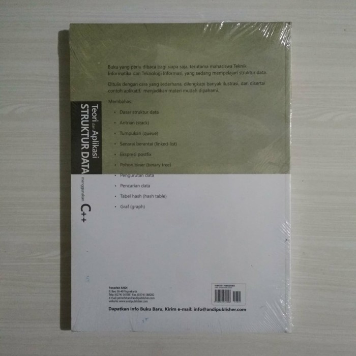 Jual database-buku- teori dan aplikasi struktur data menggunakan c++ +cd -buku-database ...