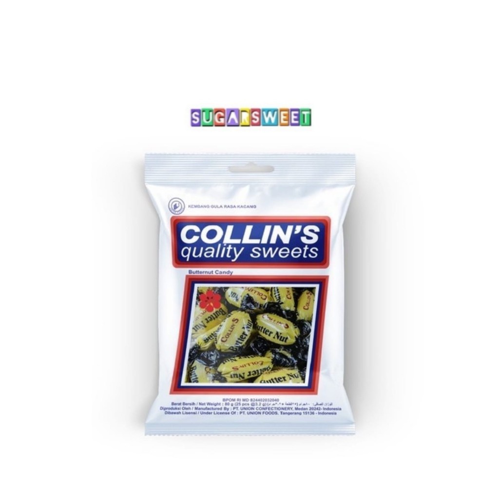 Jual Permen Collins Butternut 80 gr - Collin's Butternut Candy - isi 25 ...