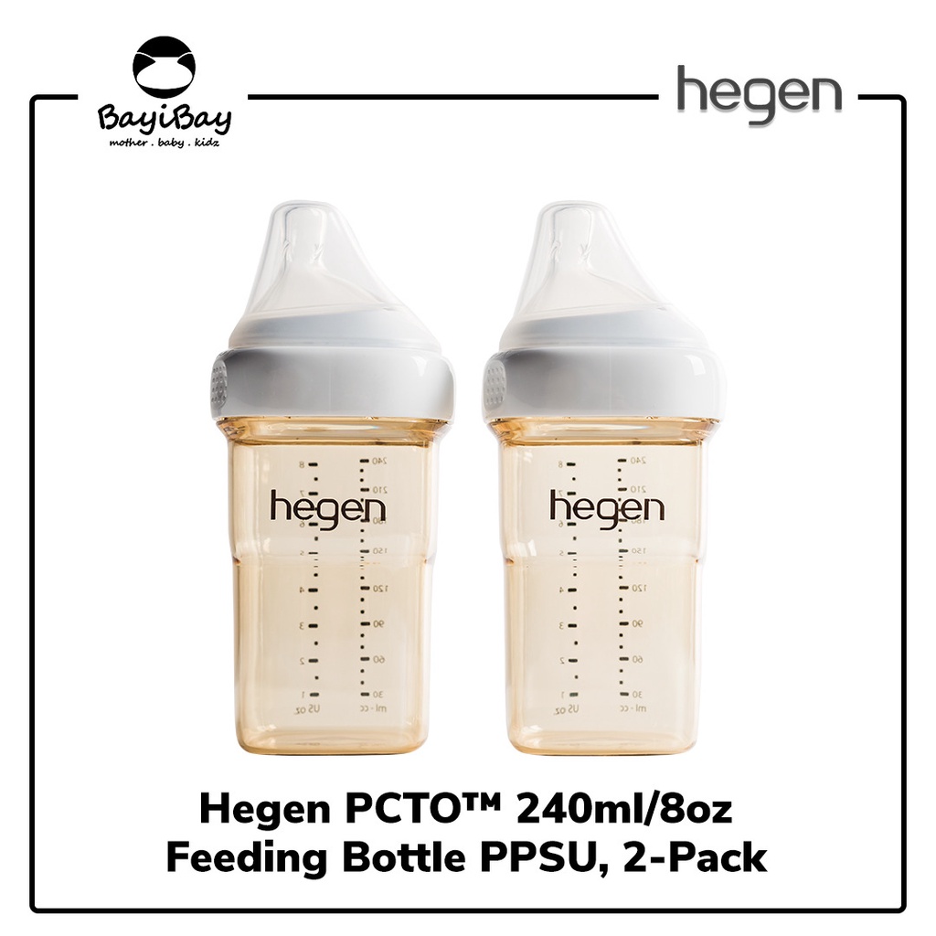 Jual Hegen Botol Susu PCTO 240ml/8oz Feeding Bottle PPSU (2-pack) | Shopee Indonesia