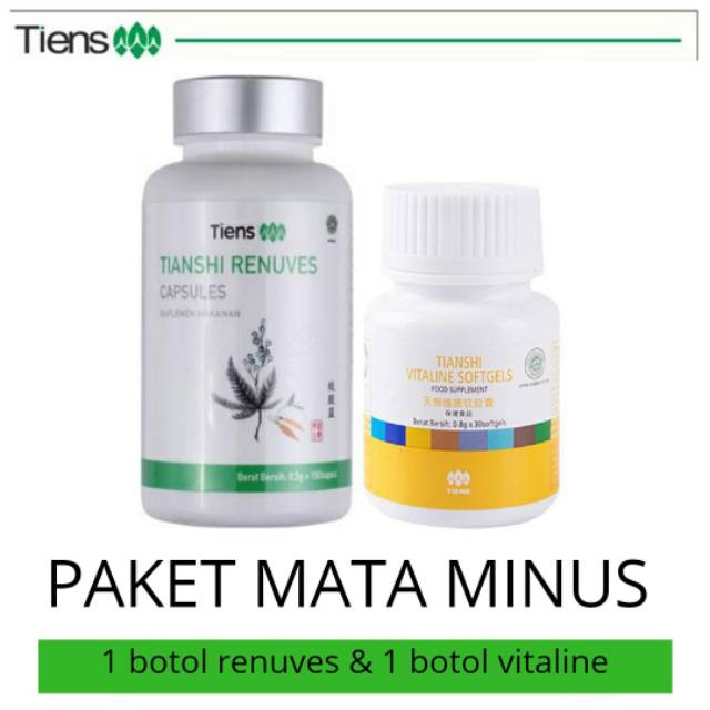 Jual Paket Penghilang Mata Minus Tiens / Tianshi Renuves dan Vitaline ...