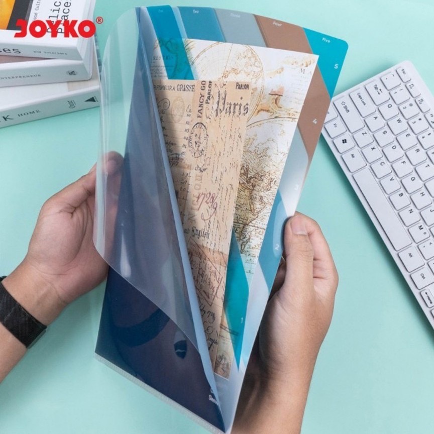 Jual Joyko Clear Sleeve F4 | Map Dokumen 5 Slot CS -12 F4 | Shopee ...