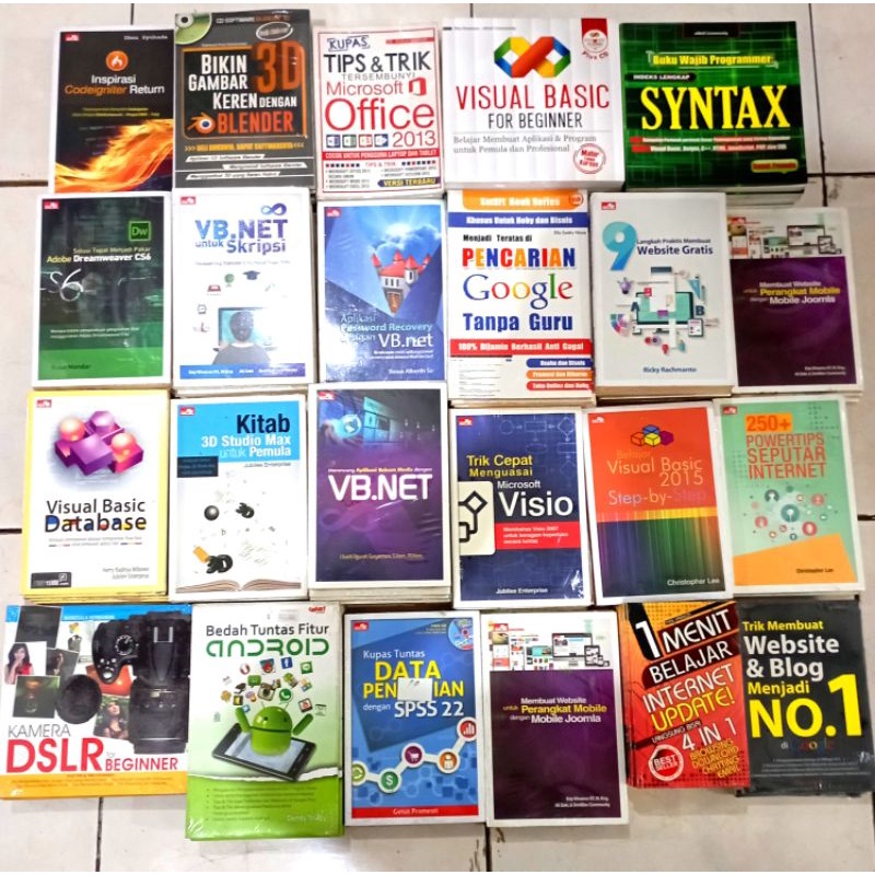 Jual ( OBRAL ) BUKU KOMPUTER // PEMOGRAMAN // VISUAL BASIC // PROGRAMER ...