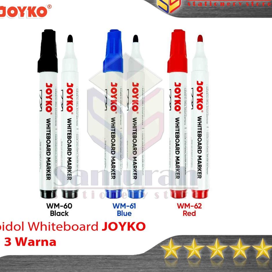 Jual Penawaran Terbaik Spidol WhiteBoard Marker Joyko WM 60 Hitam ...