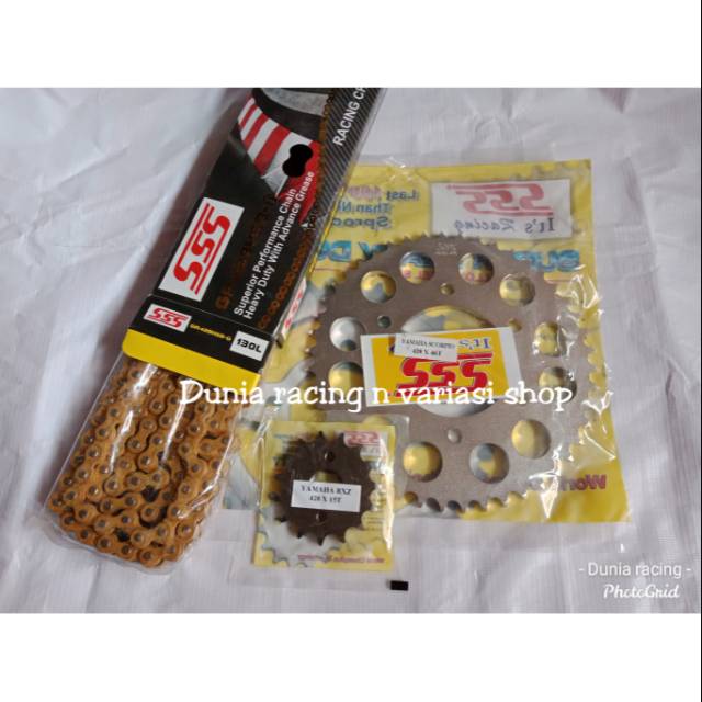 Jual Gear set sss Gir set sss 428 HSBT Vixion Ninja Byson R15 V2 V3 CB 150 CBR 150 Sonic 150 ...