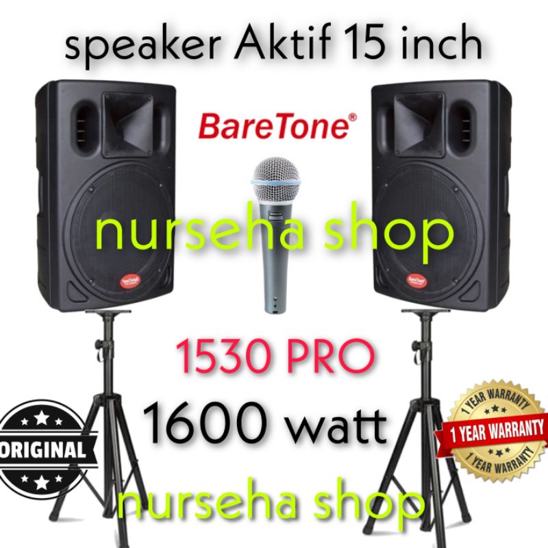 Jual Speaker Aktif Baretone 15 inch bt a1530pro 1530 pro 1600 Watt ...