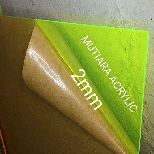 Jual Acrylic/akrilik lembaran 2mm/akrilik warna transparan ukuran A4 ...