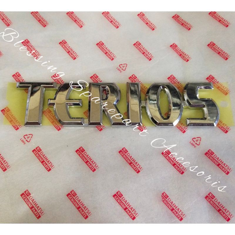 Jual Emblem Logo Tulisan Terios Untuk Bagasi Belakang Original Daihatsu ...