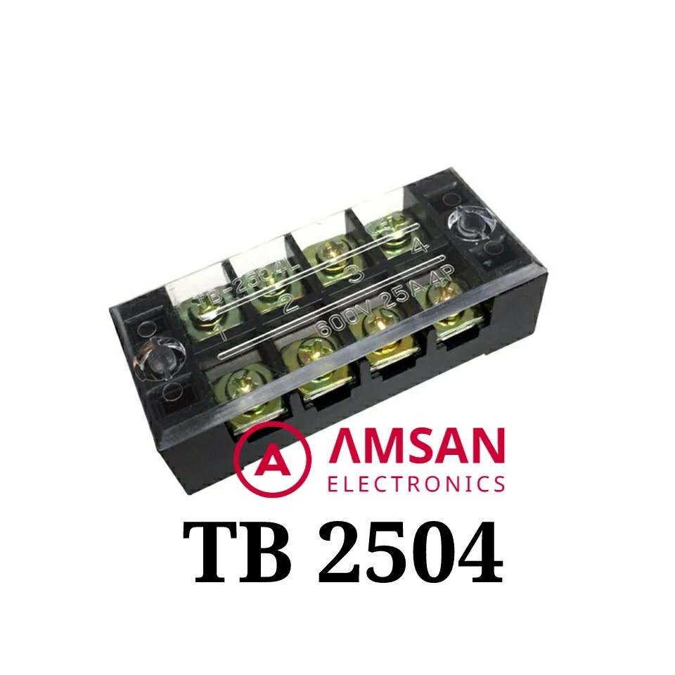 Jual Terminal Block TB 2503 2504 2505 blok 25A 3P 4P 5P 3 4 5 Pole | Shopee Indonesia