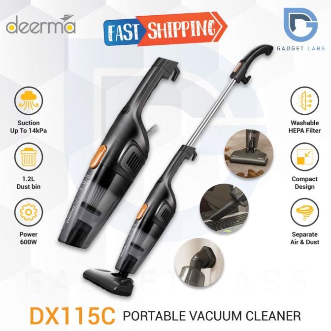 Jual Xiaomi Deerma DX115C Portable Vacuum Cleaner 2in1 Alat Penghisap ...