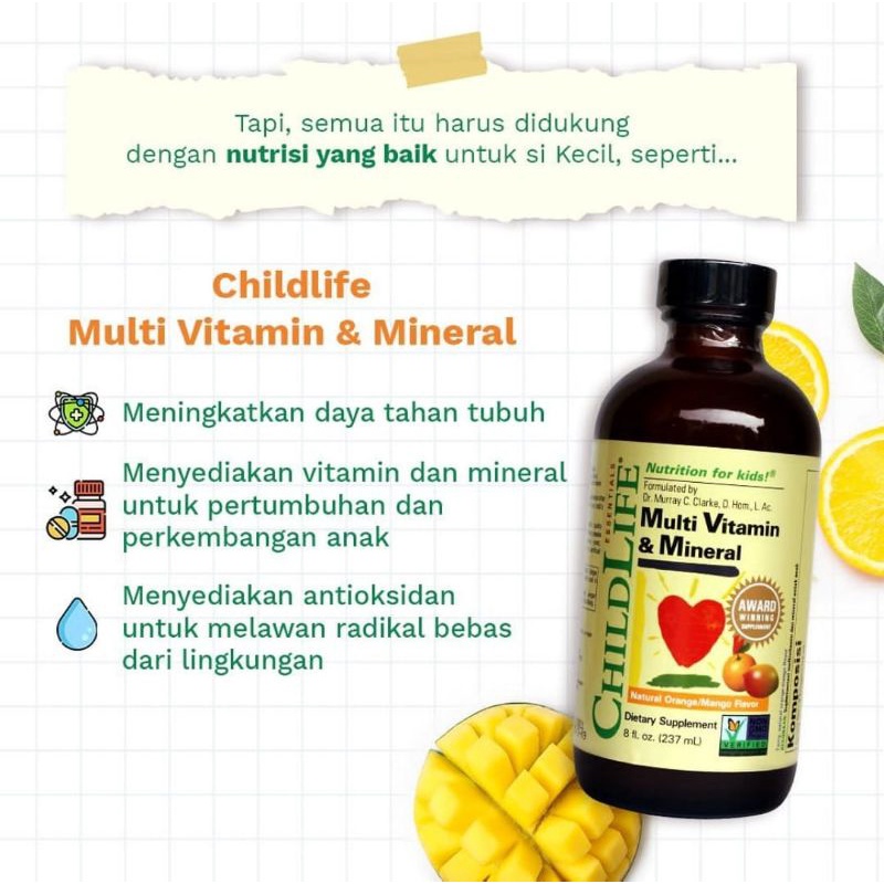 Jual CHILDLIFE multivitamin USA BPOM | Shopee Indonesia