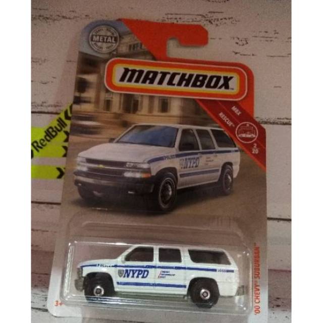 Jual matchbox chevy suburban van NYPD (mobil anti bandit) | Shopee ...
