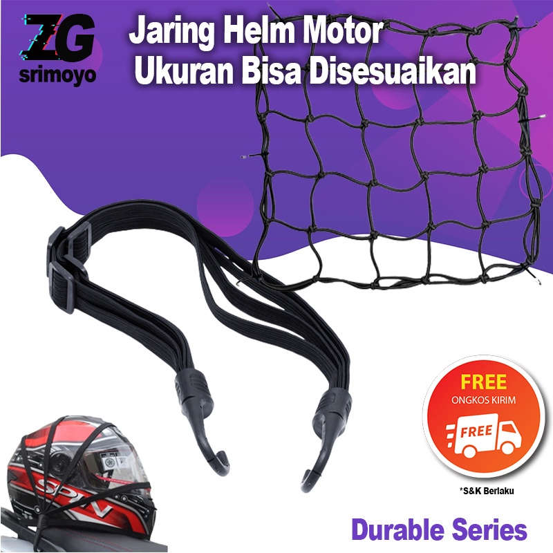 Jual Jaring Ikat Helm Motor Touring Ukuran Bisa Diatur | Shopee Indonesia