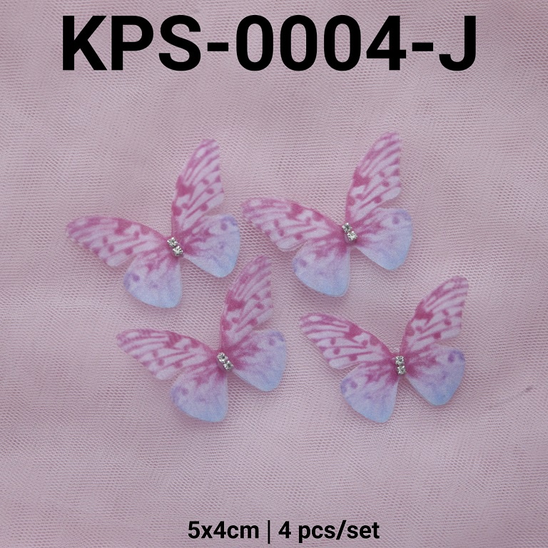 Jual GR-KPS-0004 Cake topper hiasan kue kupu kupu butterfly pink ungu ...