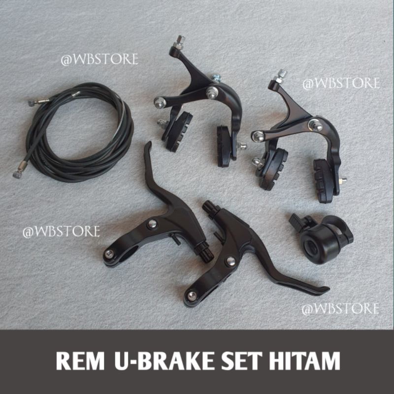 Jual Rem Ubrake Sepeda Balap RB Road Bike Fixie Alloy. Rem Sepeda U-Brake Set Alloy Short Cage ...