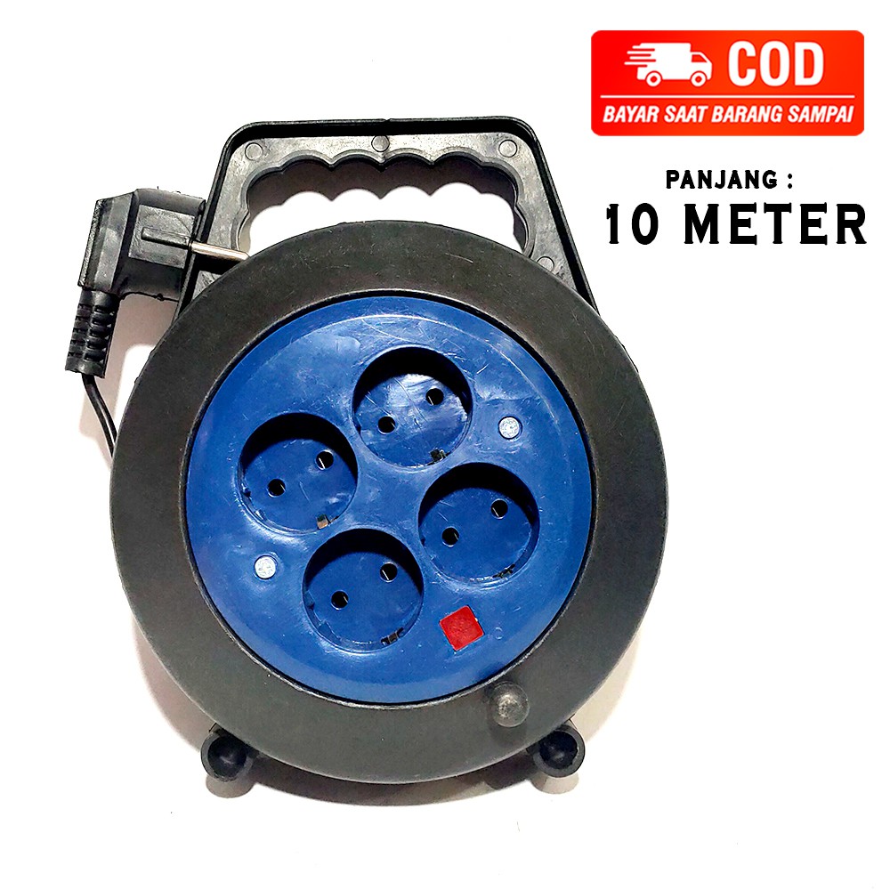 Jual KABEL BOX ROLL KABEL GULUNGAN 4 LUBANG 10 METER | Shopee Indonesia