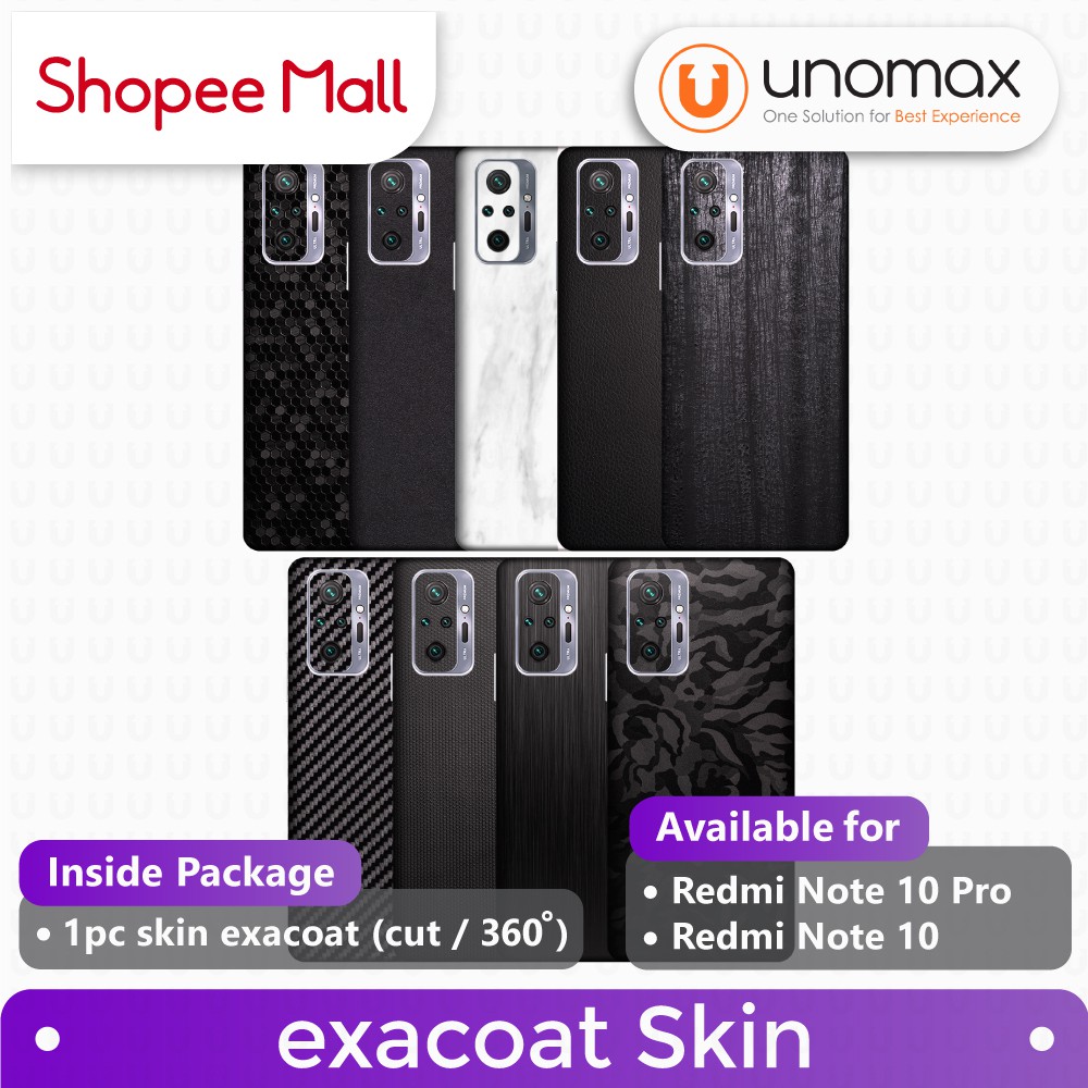 Jual Skin Exacoat Xiaomi Redmi Note 10 / 10S /Note 10 Pro Garskin ...