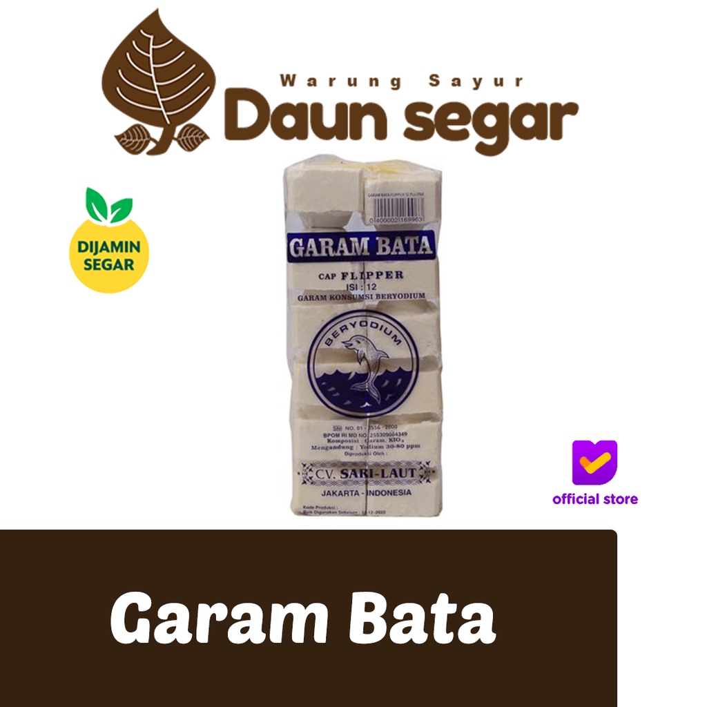 Jual Garam Batangan bata garam isi 12 balok flipper sari laut kotak ...