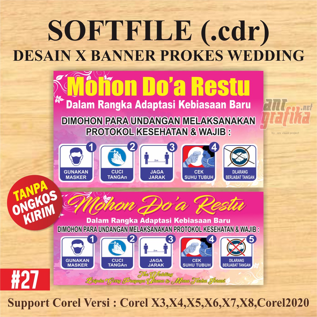 Jual [SOFTFILE] Desain Banner / Spanduk Prokes Protokol Kesehatan ...