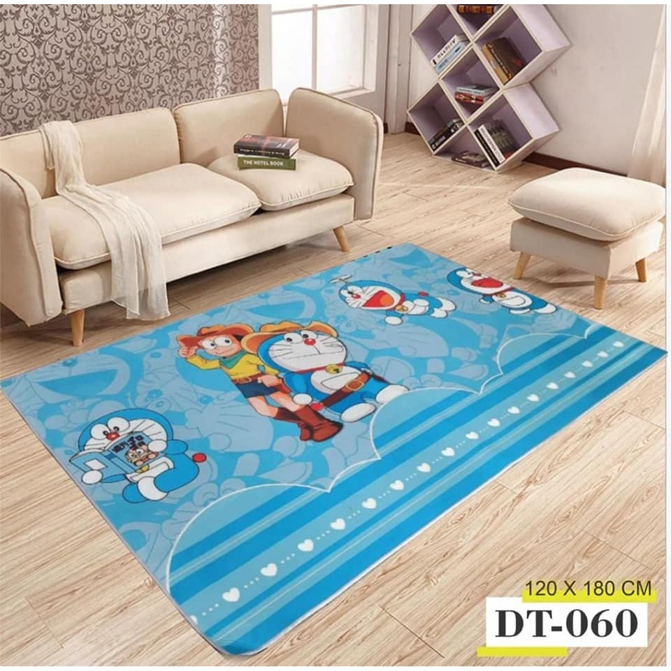 Jual Karpet 3D karakter QuiltingMotif Doraemon Bermain Anak Lembut ...
