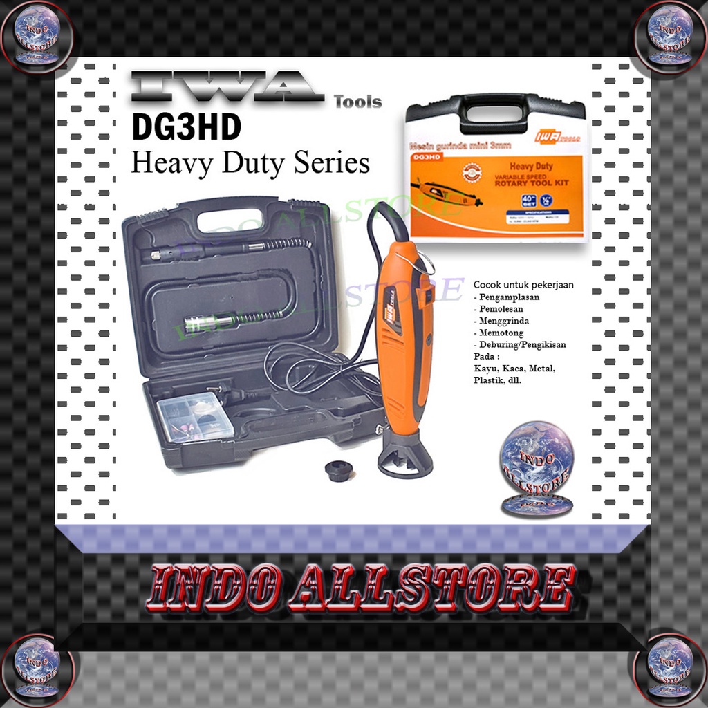 Jual Mini die grinder IWA DG3HD/Gerinda mini/Rotary tools/Bor tuner ...