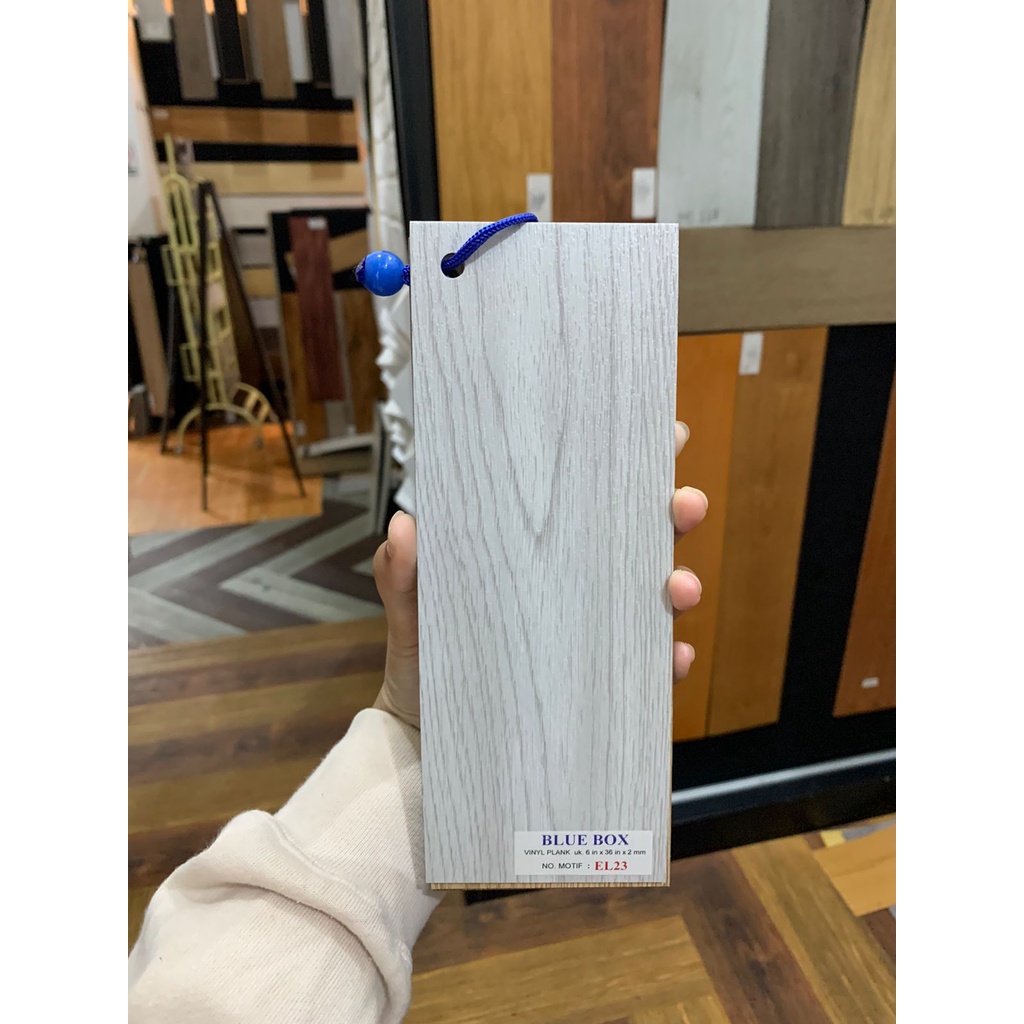 Jual Lantai Kayu Vinyl Blue Box | Shopee Indonesia