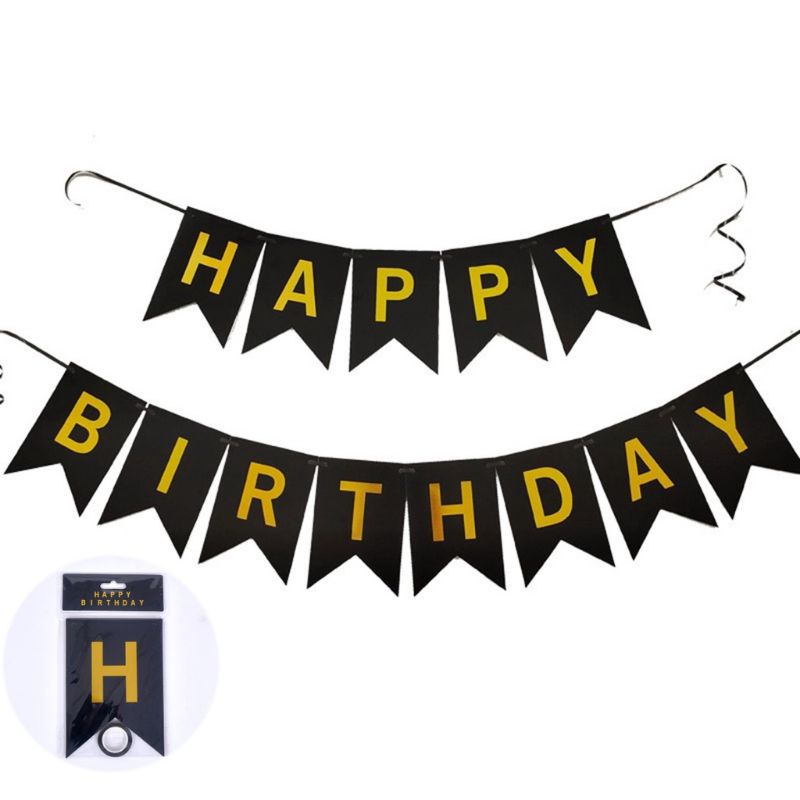 Jual Banner Happy birthday Segi 5 - bendera ulang tahun happy birthday ...