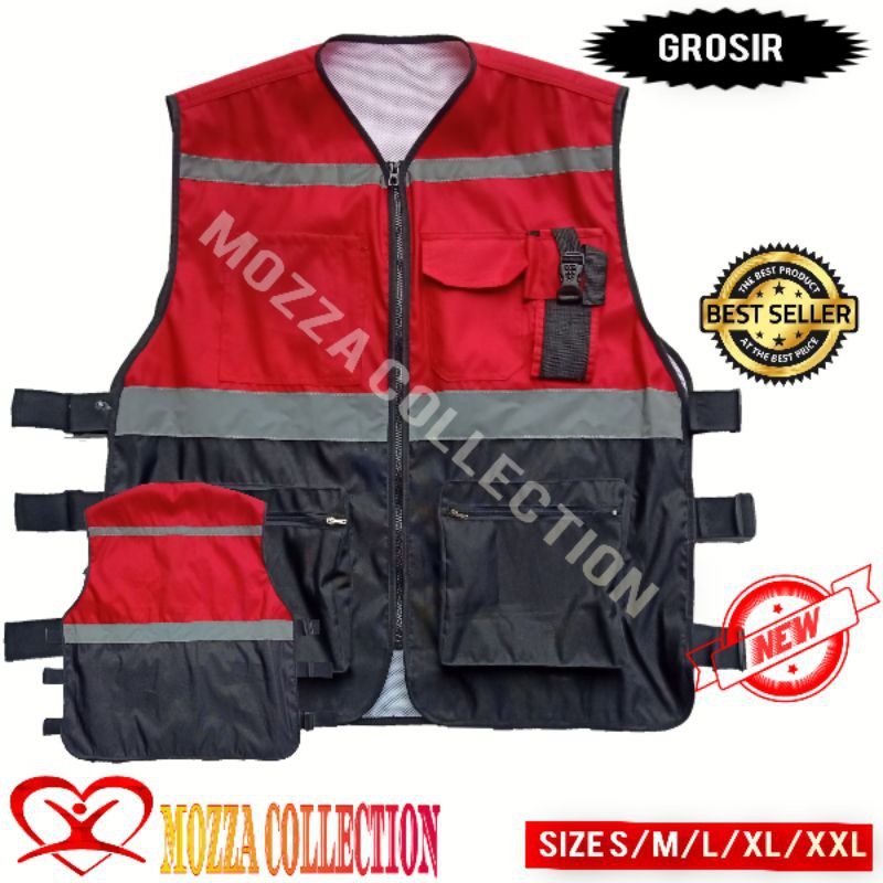 Jual ROMPI SAFETY TASLAN KOMBINASI MERAH HITAM ORIGINAL TERBARU ...