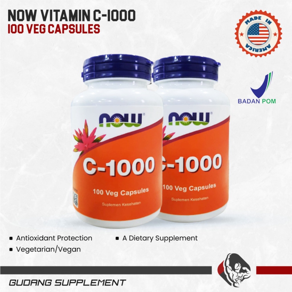 Jual Now Foods C-1000 100 Tablet Now Vitamin C 1000 Mg Antioxidant ...