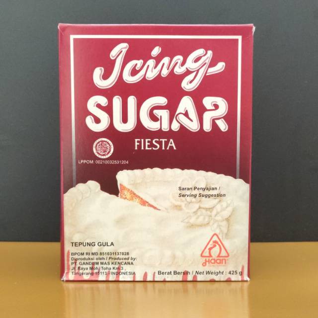 Jual Tepung Gula Fiesta Haan Icing Sugar 425 Gram | Shopee Indonesia