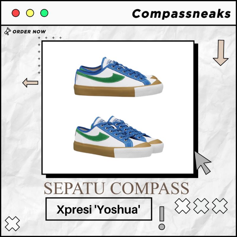 Jual Sepatu Compass Gazelle Xpresi Low "Yoshua Gustiano" | Shopee Indonesia