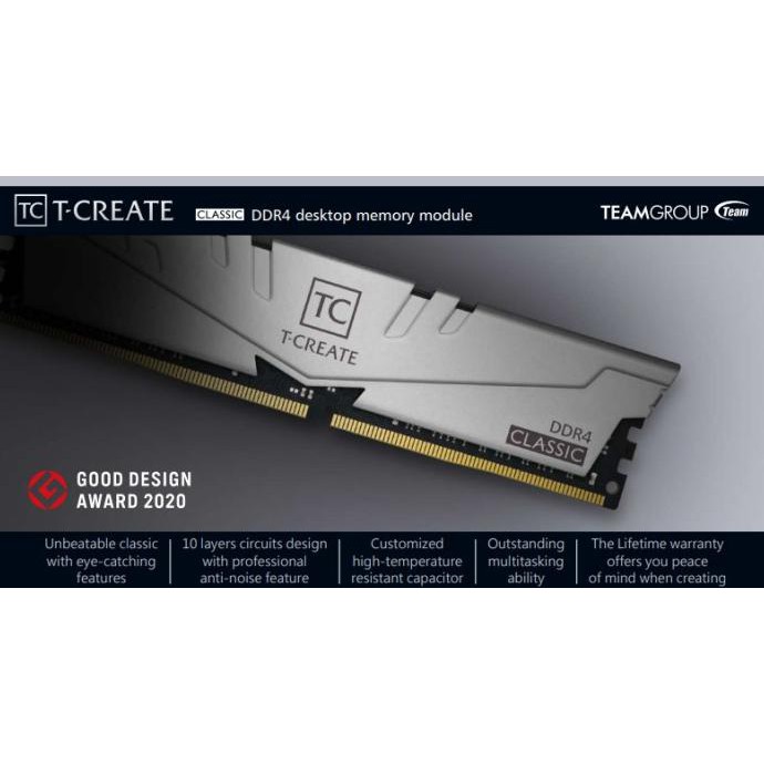 Jual TEAMGROUP MEMORY T-CREATE CLASSIC DDR4 2X16GB 3200MHZ - SILVER ...