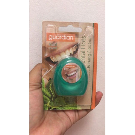 Jual Guardian mint dental floss 50m (benang flos gigi) | Shopee Indonesia