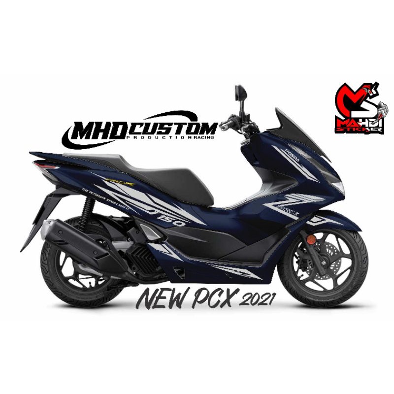 Jual (COD) stiker cutting list bodi honda pcx 160 sticker cutting pcx ...