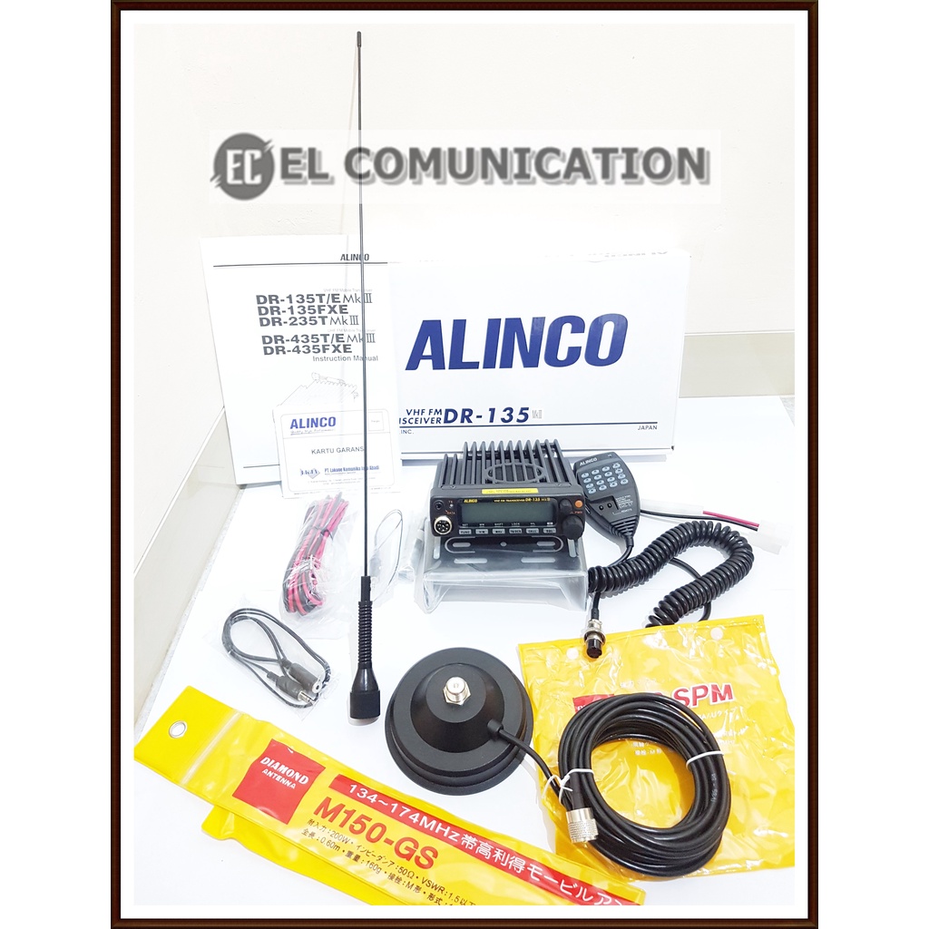 Jual RADIO RIG ALINCO DR 135 DR135 VHF FULLSET DP SPM DPPM | Shopee Indonesia
