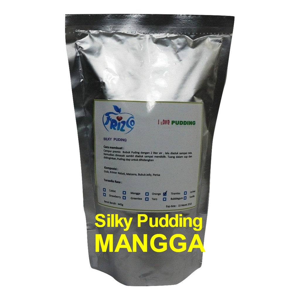 Jual Bahan FRIZCO SILKY PUDDING MANGGA 445gr Premix Instant Powder ...
