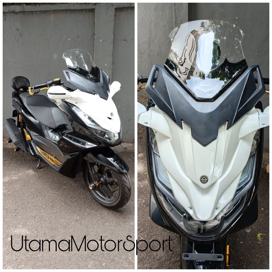 Jual Tameng Kedok Windshield All NEW PCX-160 new Model FORZA spion With ...