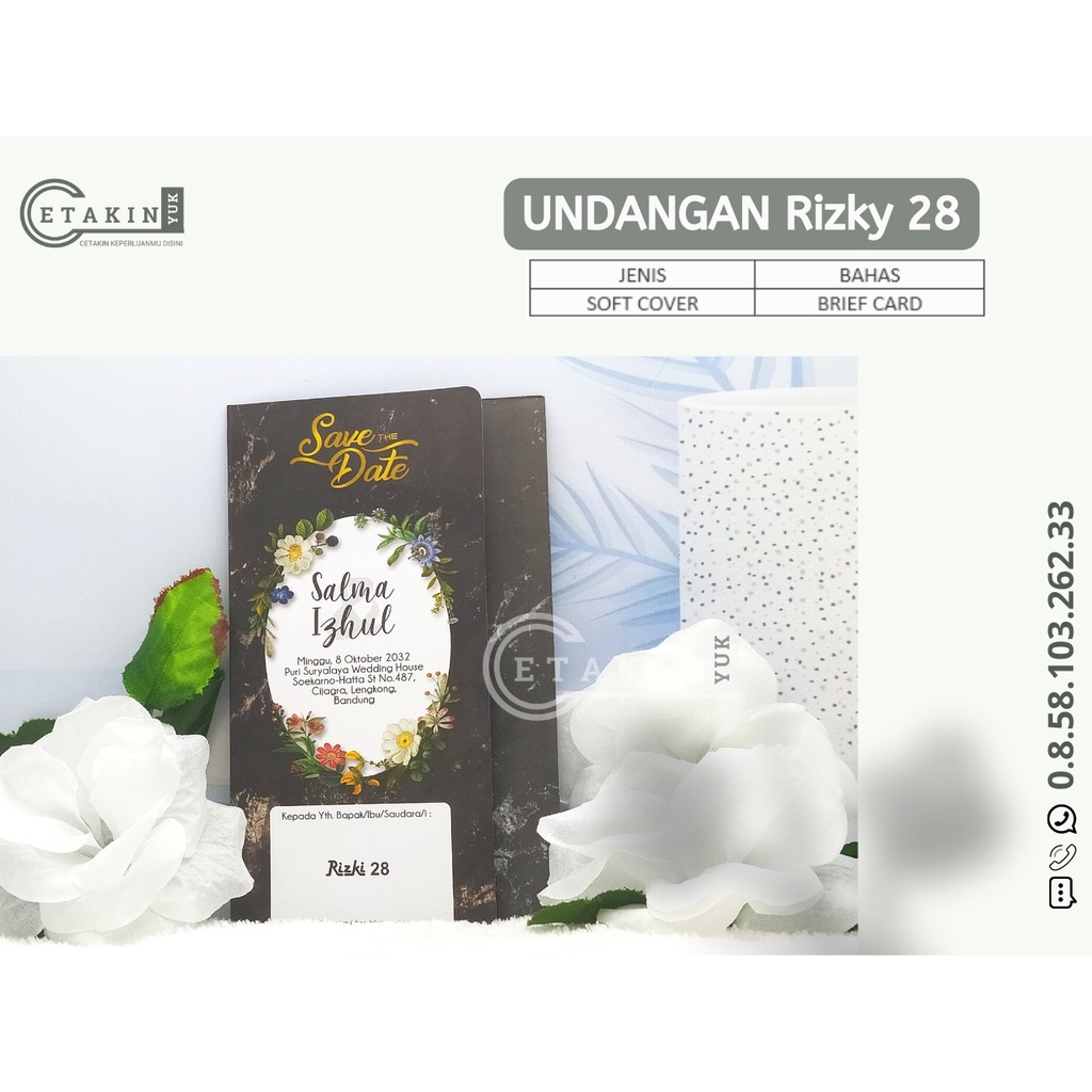 Jual UNDANGAN PERNIKAHA/ CETAK UNDANGAN RIZKY 28/ UNDANGAN MURAH ...
