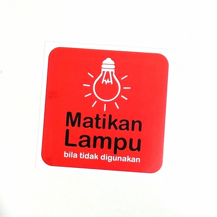 Jual STIKER MATIKAN LAMPU BILA TIDAK DIGUNAKAN - STICKERS LABELING | Shopee Indonesia