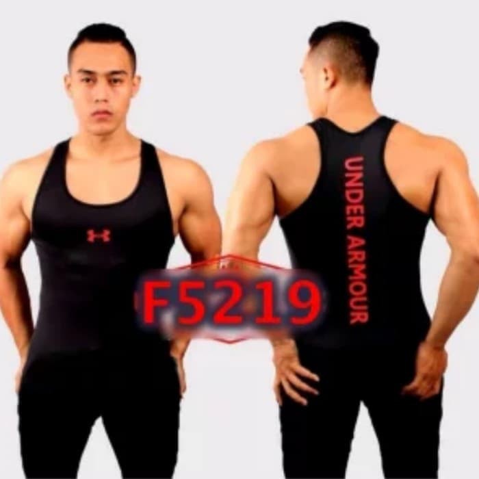 Jual KAOS SINGLET PRIA OLAHRAGA COWOK COWO GYM FITNES JOGING RUNNING ...