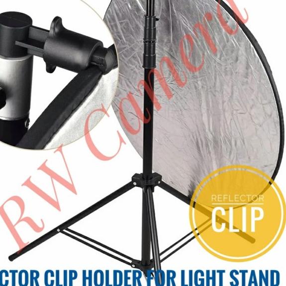 Jual Reflector Klip Holder Reflektor Light Stand Penjepit Pegangan ...