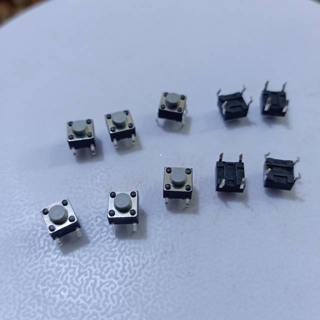 Jual Tombol channel /switch channel 4pin abu2 (5pcs) | Shopee Indonesia
