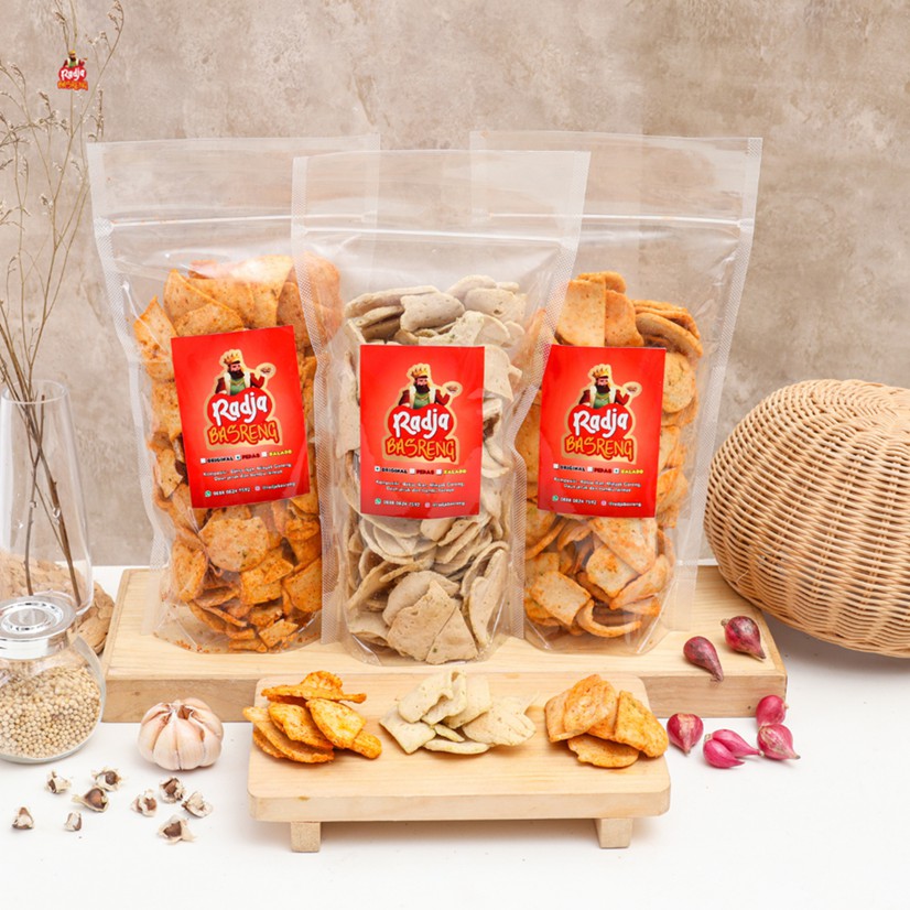 Jual Radja Keripik Basreng Baso Goreng 250 Gram Pedas Original Asin ...