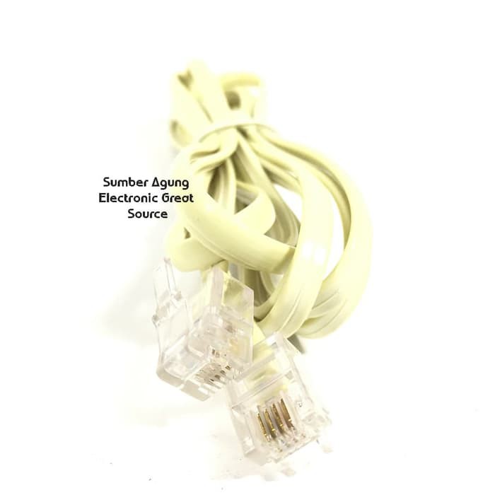 Jual Kabel Line Telpon Telepon Telfon Indoor Jack RJ11 | Shopee Indonesia