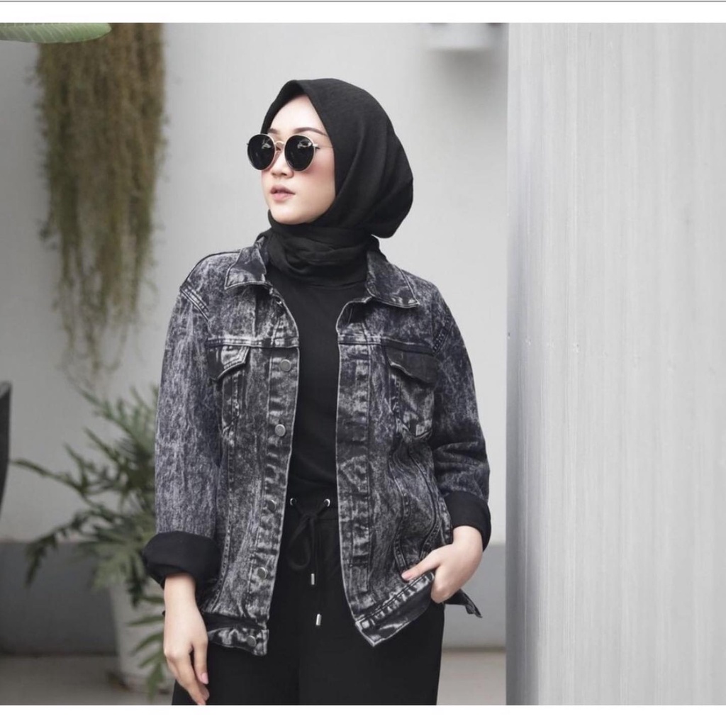 Jual Jaket Wanita Jeans Biondy Jaket Cewe Denim | Shopee Indonesia